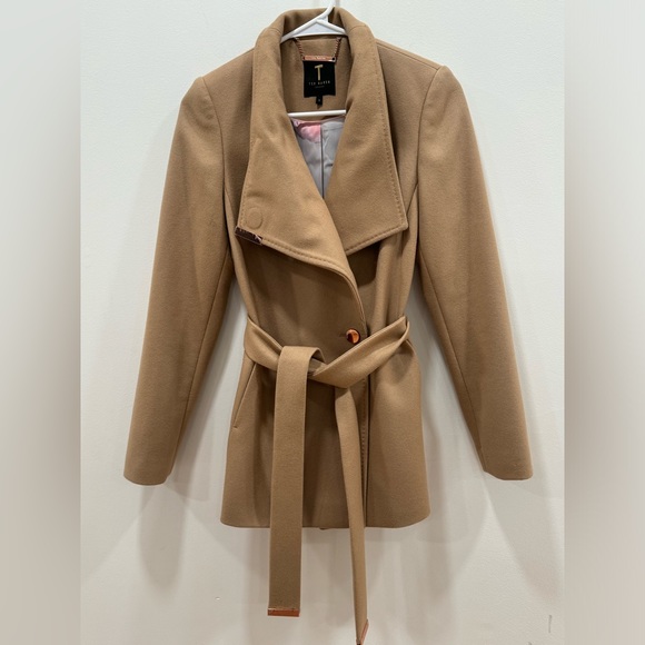 Ted Baker | Jackets & Coats | Ted Baker Rytaa Short Belted Wrap Coat ...